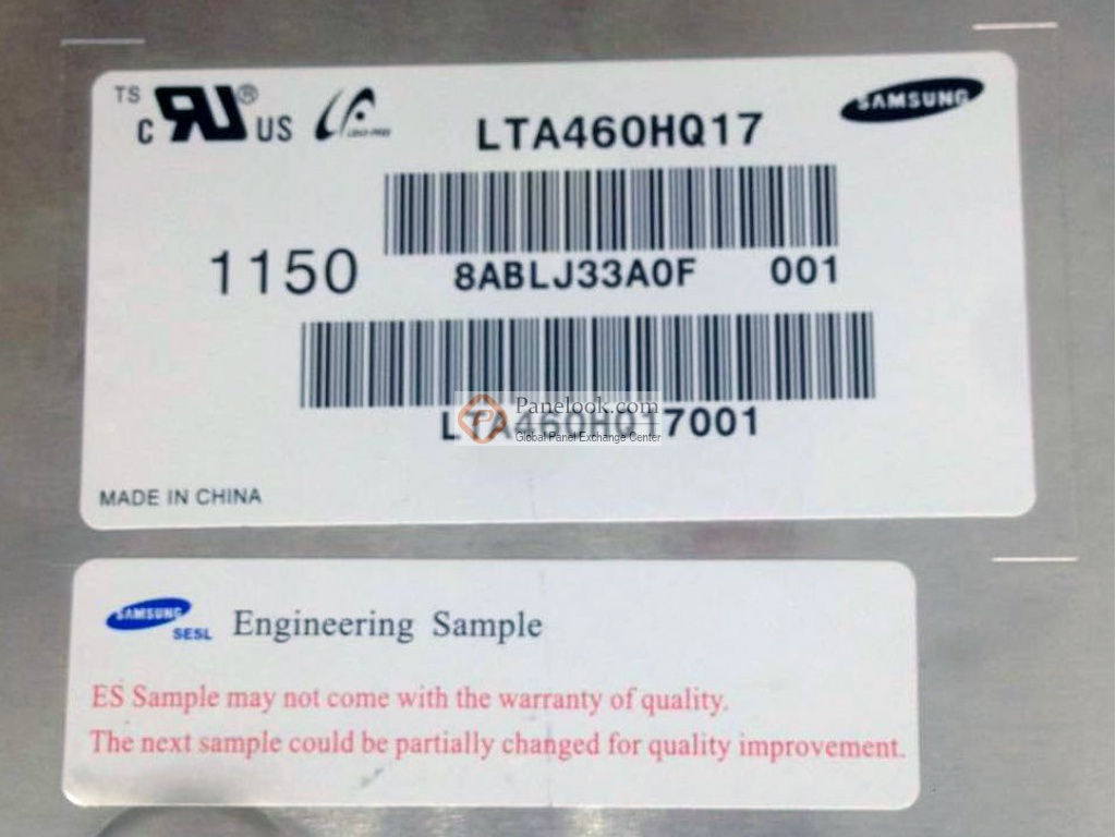 Samsung LTA460HQ17 Overview - Panelook.com