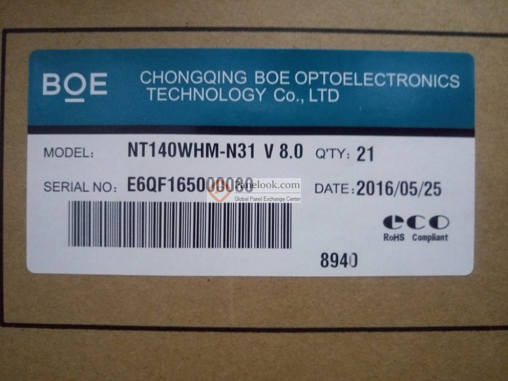 BOE NT140WHM-N31 V8.0 Overview - Panelook.com