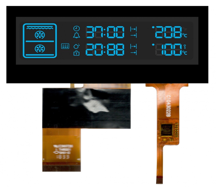 MI0390AT-1CP 3.9 inch with CTP 480X128 600nits 24-bit RGB interface ...